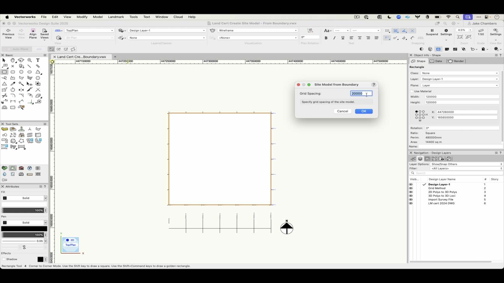 CREATE SITE MODEL COMMAND - CREATE SITE MODEL FROM BOUNDARY 2025 | Vectorworks University